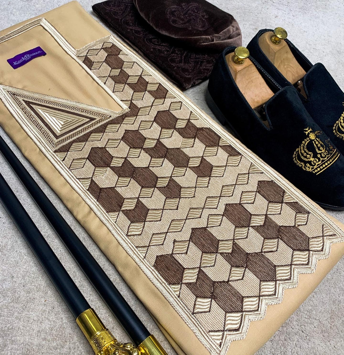 Light-Brown Agbada Set | KochHouse